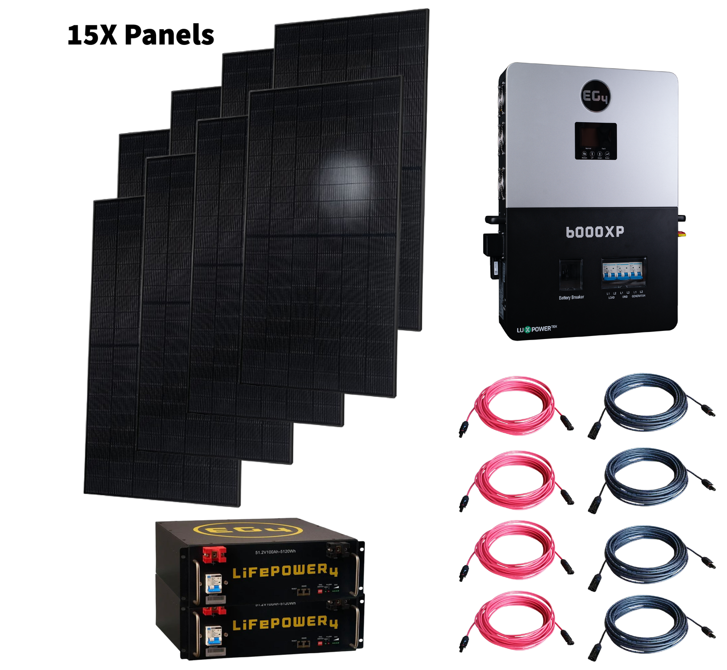 6kW Complete Off-Grid Solar Panel System with 10.2kWh Lithium Ion Batt ...