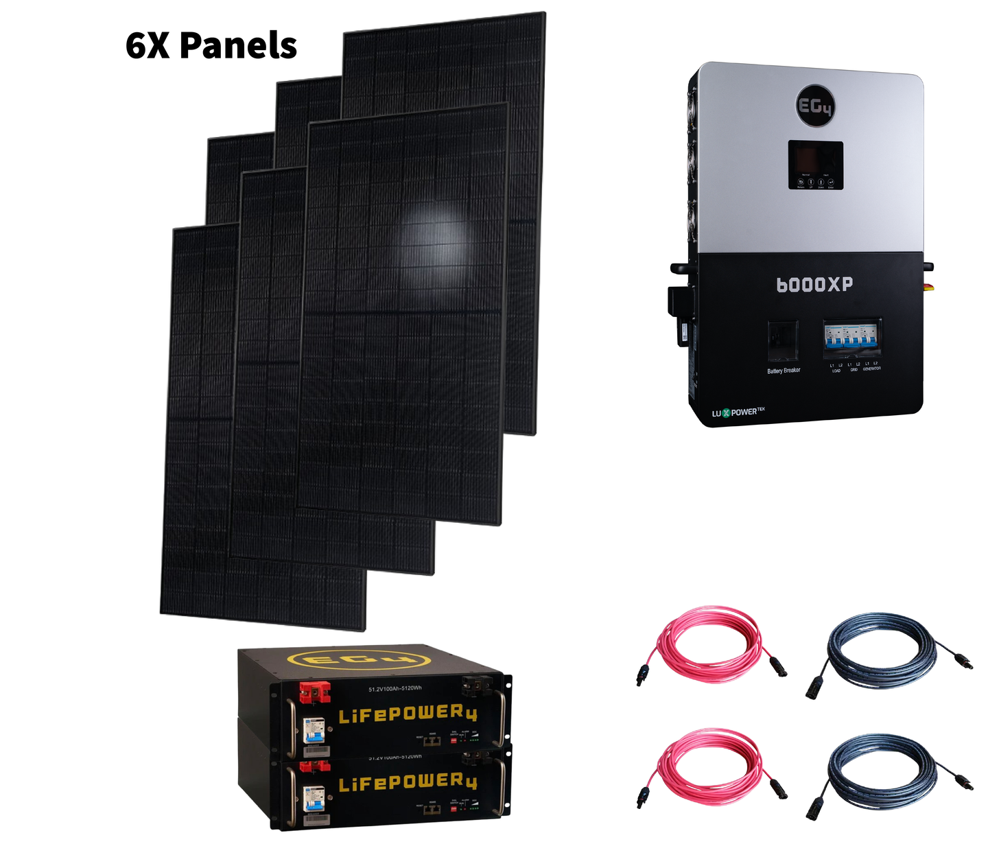 2.4kW Complete Off-Grid Solar Panel System with 5.1kWh Lithium Ion Bat ...